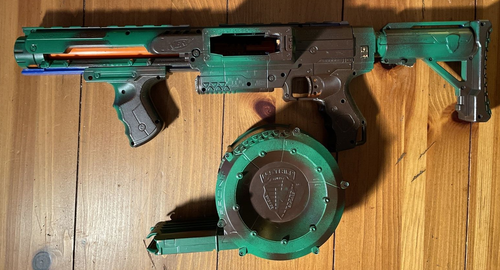 NERF N-Strike Raider Rapid Fire CS-35 Dart Blaster Drum Stock Custom ...
