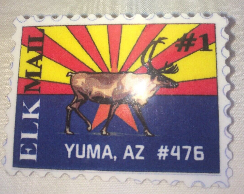 BPOE Elks Pin for Elks Lodge #476, Yuma, Arizona, Plastic Pin depicts a ...