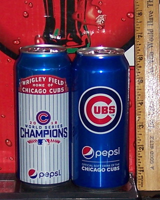 2016 PEPSI CHICAGO CUBS WORLD SERIES CHAMPS & CHICAGO CUBS 16 OZ ...
