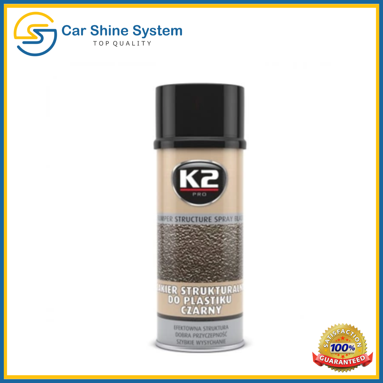 K2 BUMPER STRUCTURE SPRAY BLACK STRUCTURAL PAINT FOR PLASTICS FAST ...