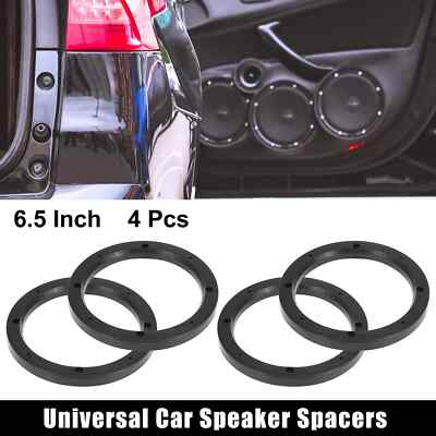 2 Pair 6.5" Plastic 1/2" Speaker Spacer Rings Subwoofer Custom Mounting ...