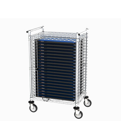 Metro CBNTCS20MSOL1 Side-Load PCB Handling Cart with 20 SmartTray ESD ...