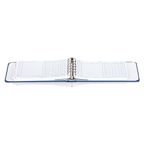 Blue Bookkeeping System with Ring Binder, Refillable Ledger Sheets & A ...