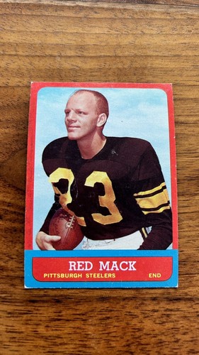 1963 Topps Football Card #125 Red Mack-Pittsburg Steelers Ex | eBay