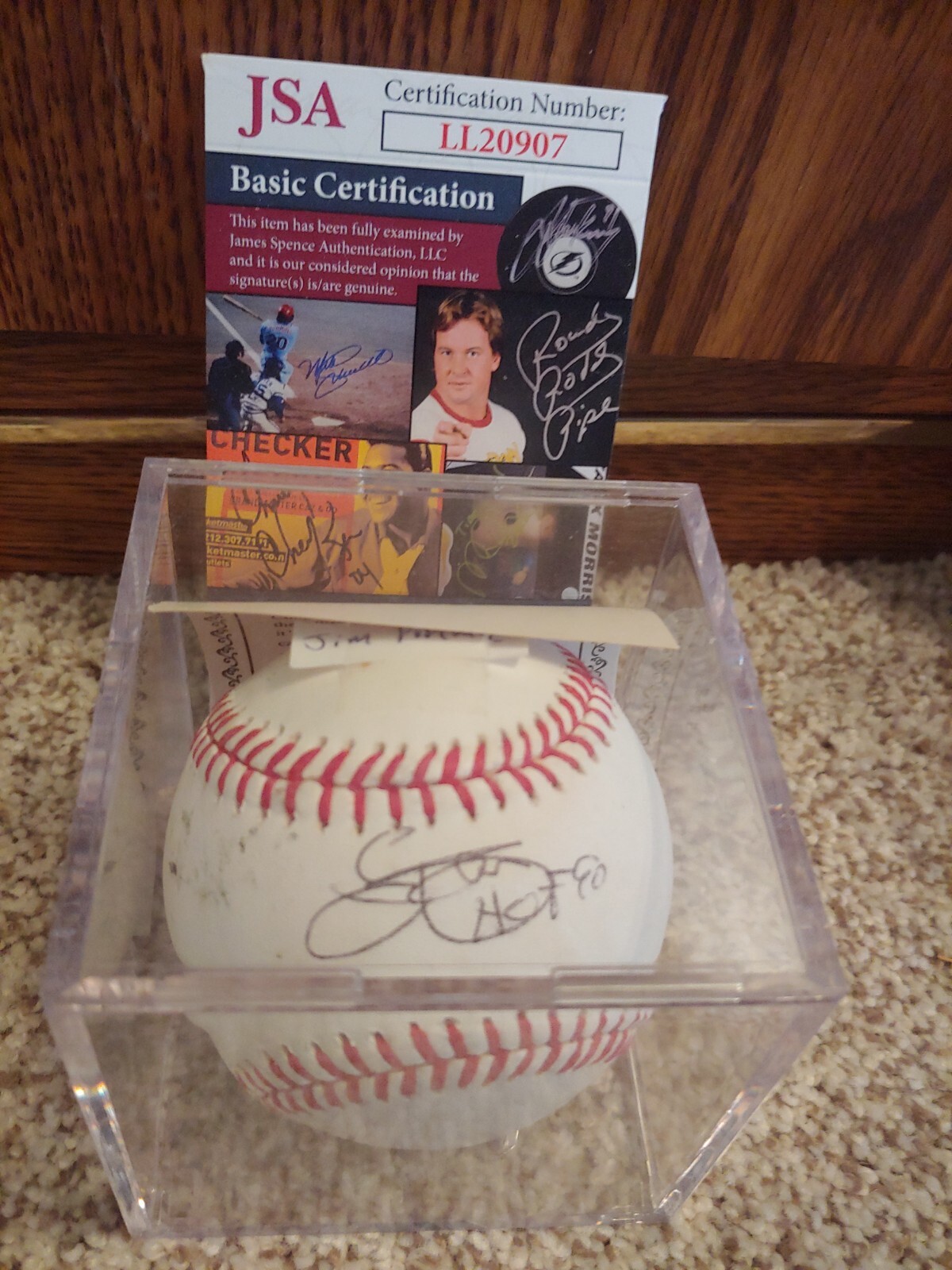 JIM PALMER AUTOGRAPHED BASEBALL w/ Cube: $60.00 FIRM, BUYER PAYS S & H ...