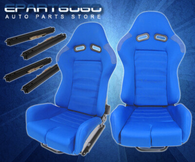 One Pair of Full Reclinable Style Racing Bucket Seats Drag Circuit ...
