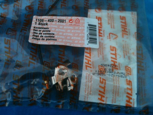STIHL Genuine 070 090 090G Genuine Contact Breaker Points #1106 400 ...