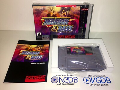 Mega Man & Bass VGDB Edition Megaman Super Nintendo SNES NEW Sealed ...