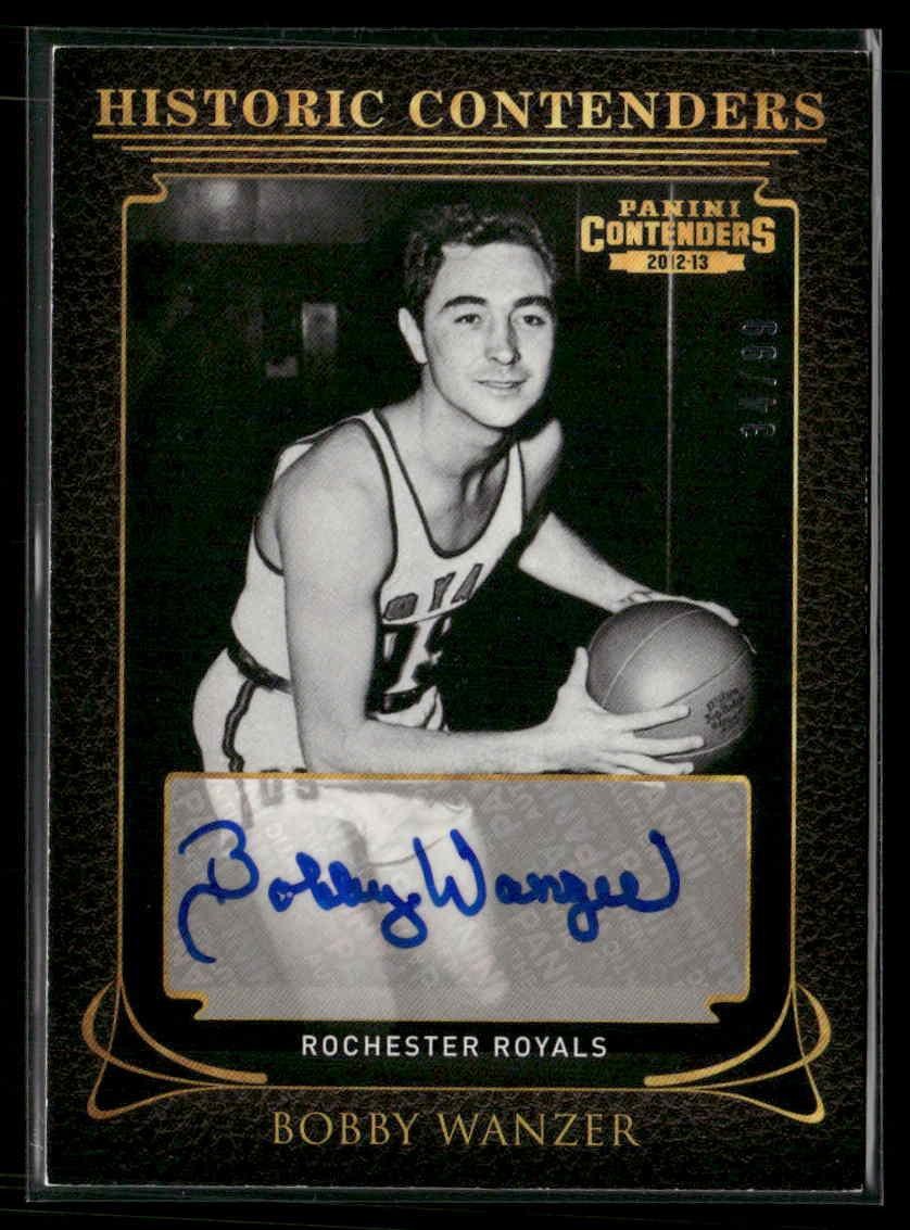 2012-13 Panini Contenders #50 Bobby Wanzer Historic Contenders ...