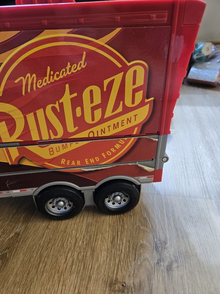 Disney Pixar Cars Super Track Mack 2-in-1 Hauler Mega Racetrack ...