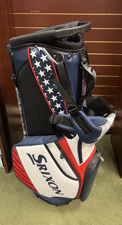Srixon Tour Stand Bag RED WHITE AND BLUE W/ Stars US OPEN EDITION | eBay