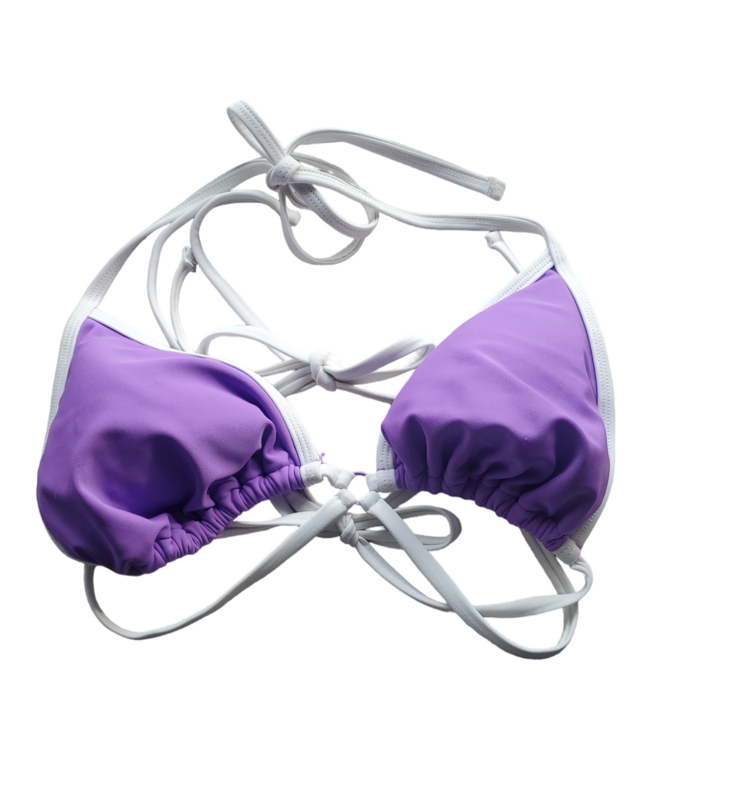 Women's Wild Fable Strappy Triangle Bikini Top Purple SIze M (8-10) NWT ...