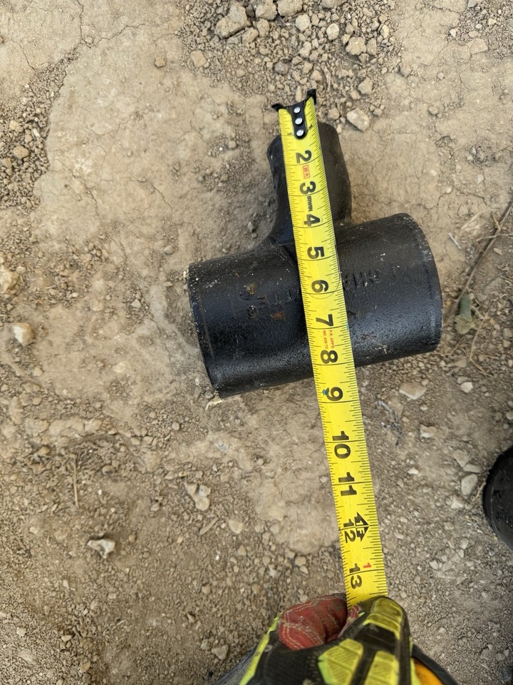 Charlotte Cast Iron No Hub Pipe Fitting NH-28-4 Sanitary T Tee 4x2 SKU ...