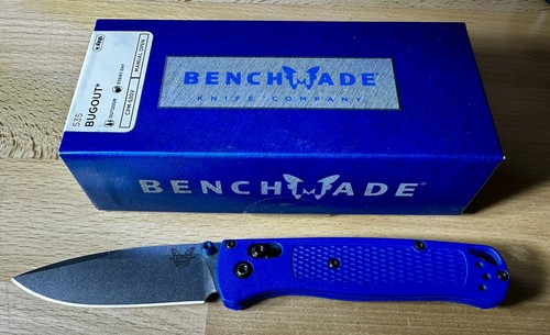 Benchmade Knives Bugout 535 CPM-S30V Stainless Steel Blue Grivory | eBay