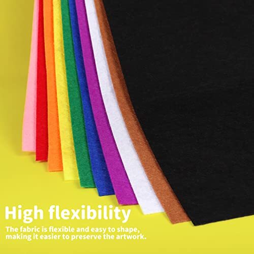 Large Stiff Felt Sheets Bundle 10pcs 8x35Inch Assorted Rainbow Color ...