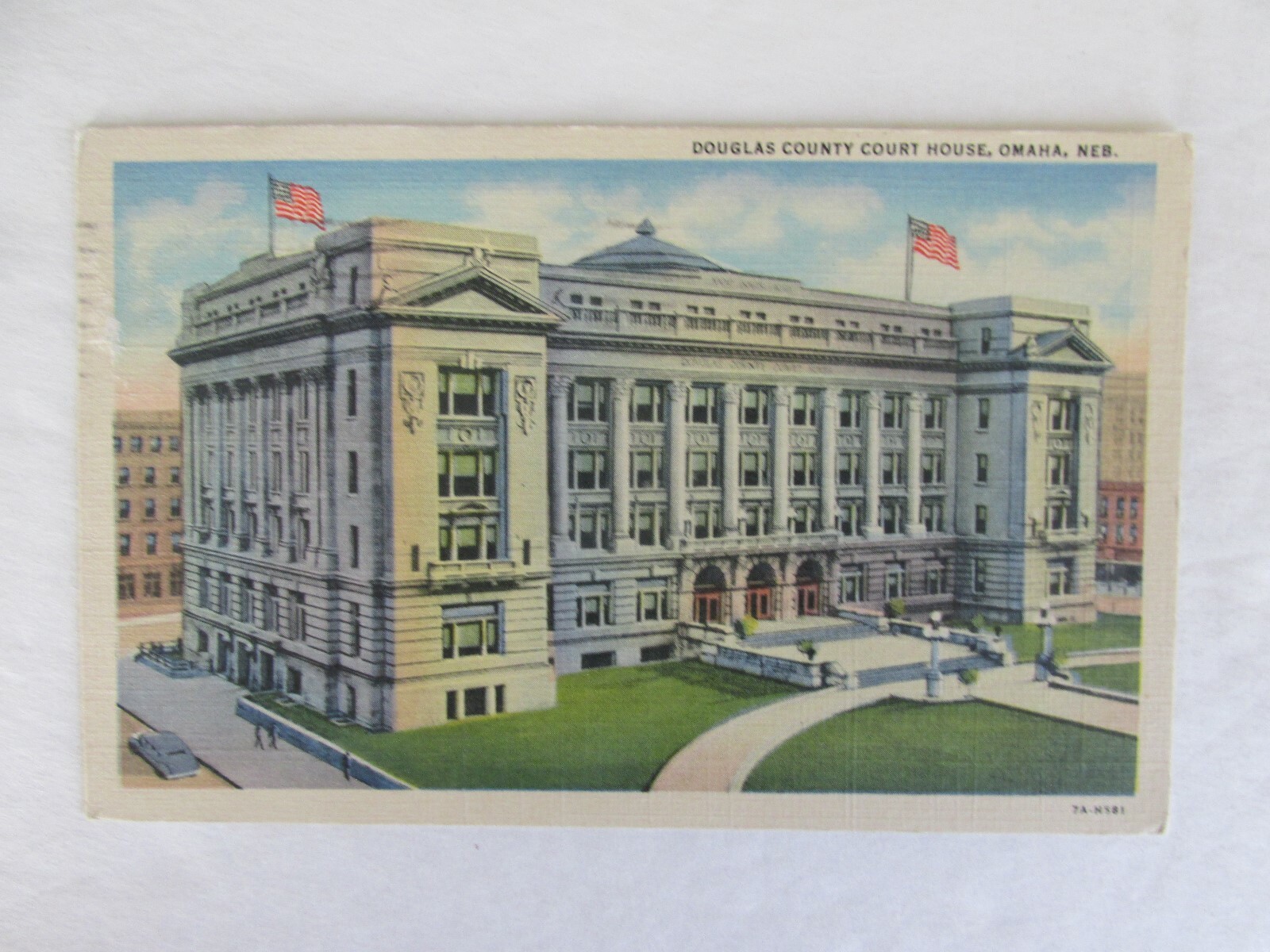 F509 vintage postcard Douglas County Court House Omaha NB NE Nebraska ...