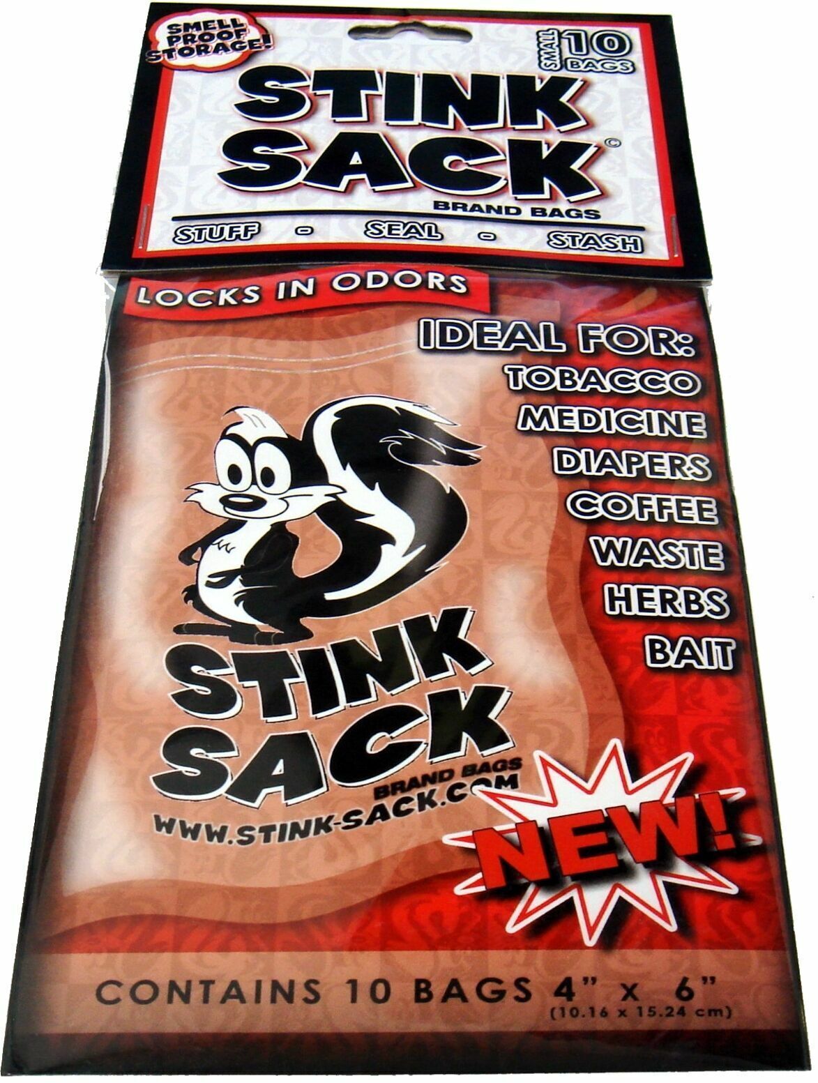 Stink Sack Smell Proof Bags (x10 Medium 4" X 6" Clear Bags) SSR - Free ...