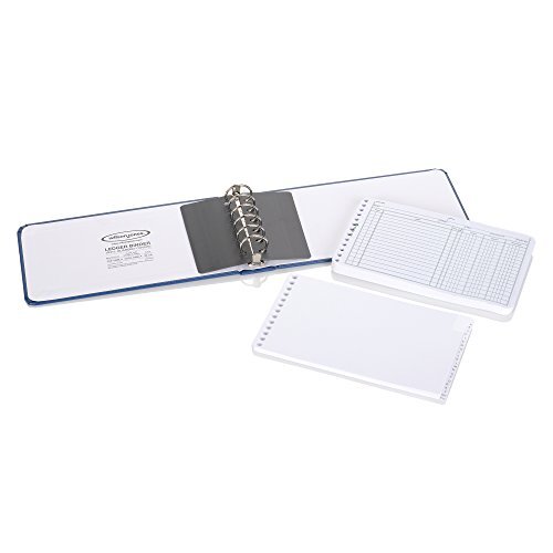 Blue Bookkeeping System with Ring Binder, Refillable Ledger Sheets & A ...