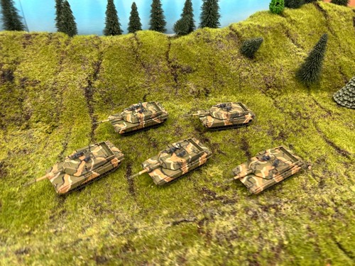 Team Yankee US M1A1 Abrams Flames of War lot x5 Painted | eBay