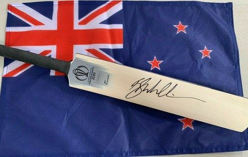 Kane Williamson (New Zealand) signed 2019 ICC World Cup Mini Bat + COA ...