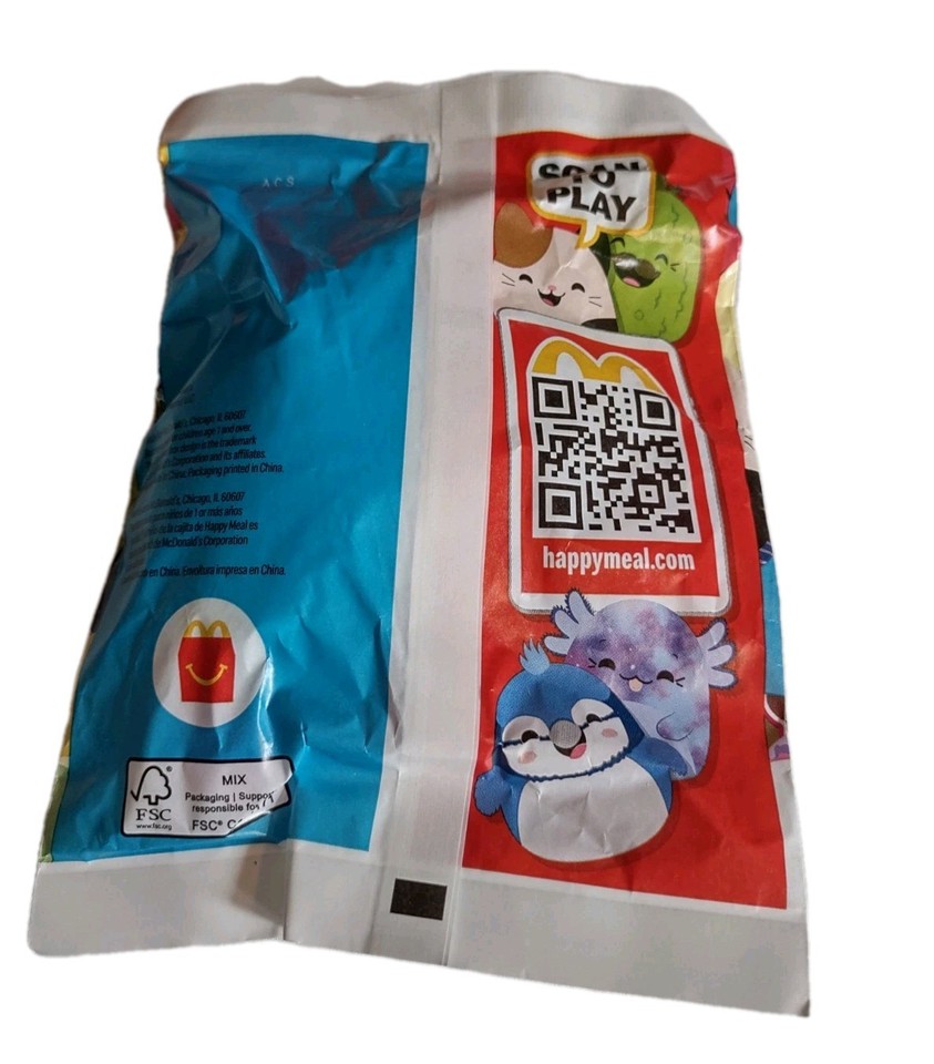 2025 McDonald's Happy Meal Lot: 1 Sealed Squishmallow Toy And Happy ...