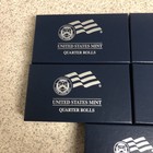 Lot Of (5) United States Mint Blue Collectors Boxes. (4) 5 Rows Coins ...