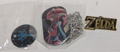 The Legend Of Zelda Dog Tag Mipha, Sheikah Eye, And Logo Enamel Pin Lot ...