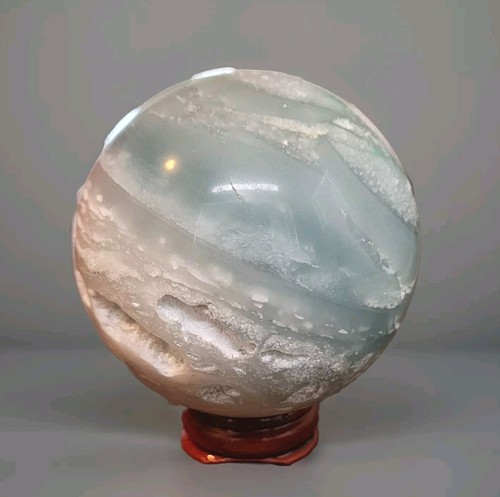 Crystal Blue Chalcedony Sphere 2.75" - USA | eBay