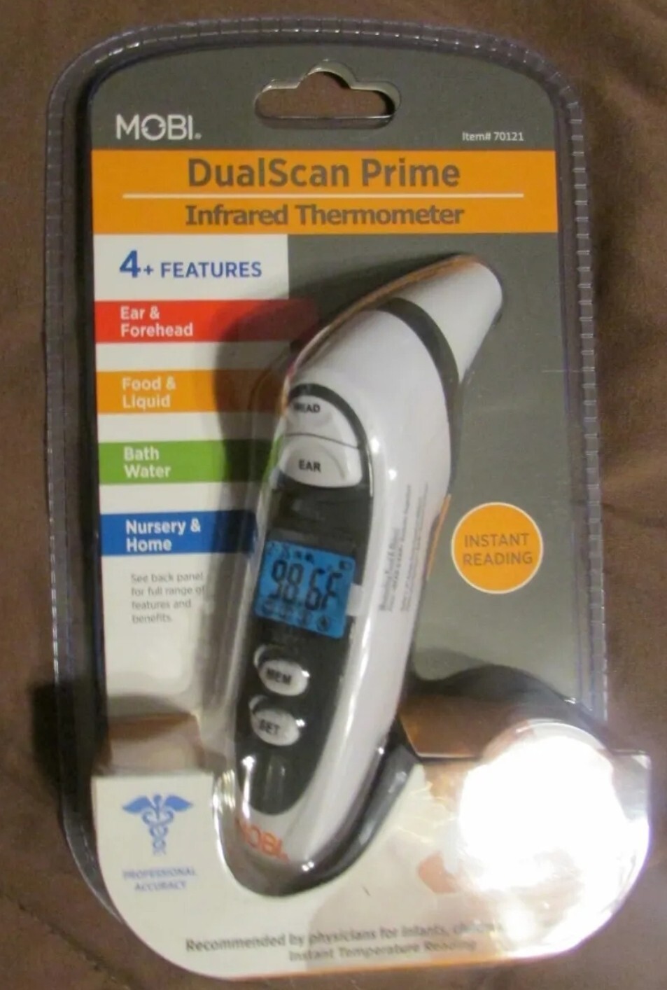 Mobi DualScan Prime 2 in 1 Forehead Digital Therm. Baby To Adult SAME ...