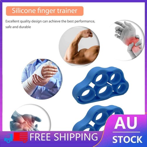 2pcs Finger Strength Trainer Silicone Hand Grips Tension Ring (Light ...