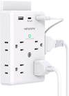 Power Strip Surge Protector Multi Plug Outlet Extender with USB C Ports ...