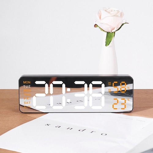 Wall-mounted Digital LED Clocks Display Table Clock for Bedroom | eBay