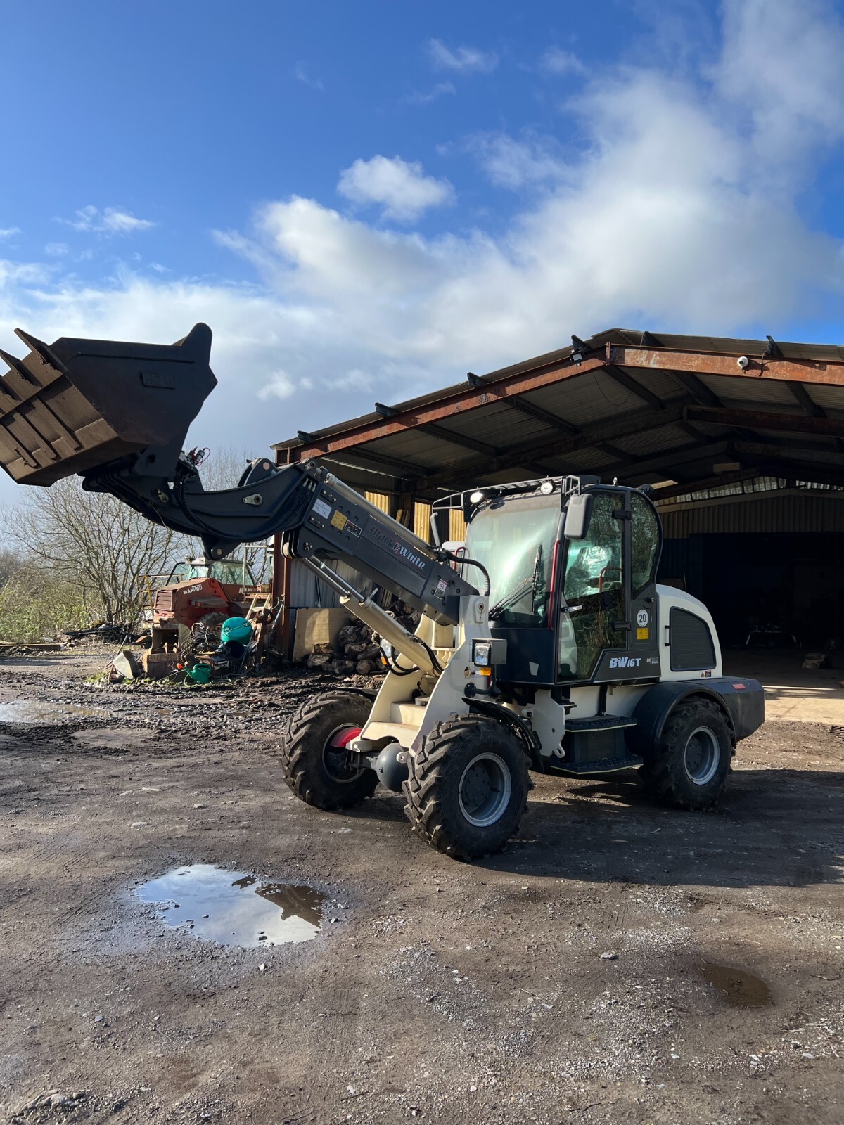 telehandler black and white. only done 10 hours. | eBay UK