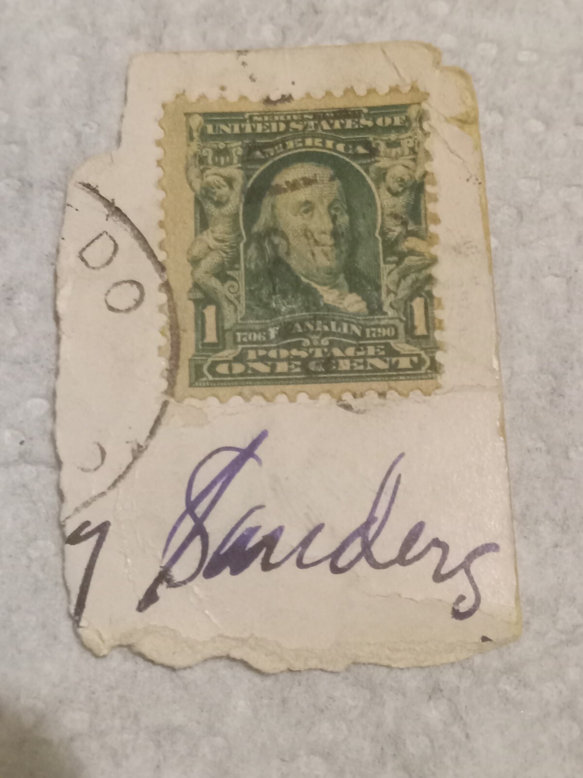 Benjamin Franklin(1901-1908) 1 Cent Stamp Green. Rare. Free Shipping | eBay