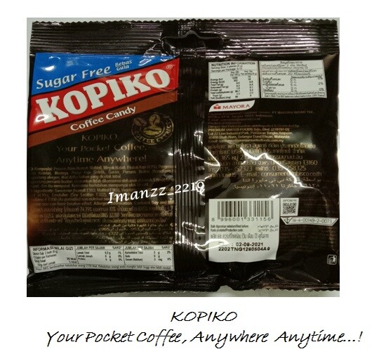 Candy Kopiko Coffee Sugar Free The Original Real Aromatic (5packs x 75g ...