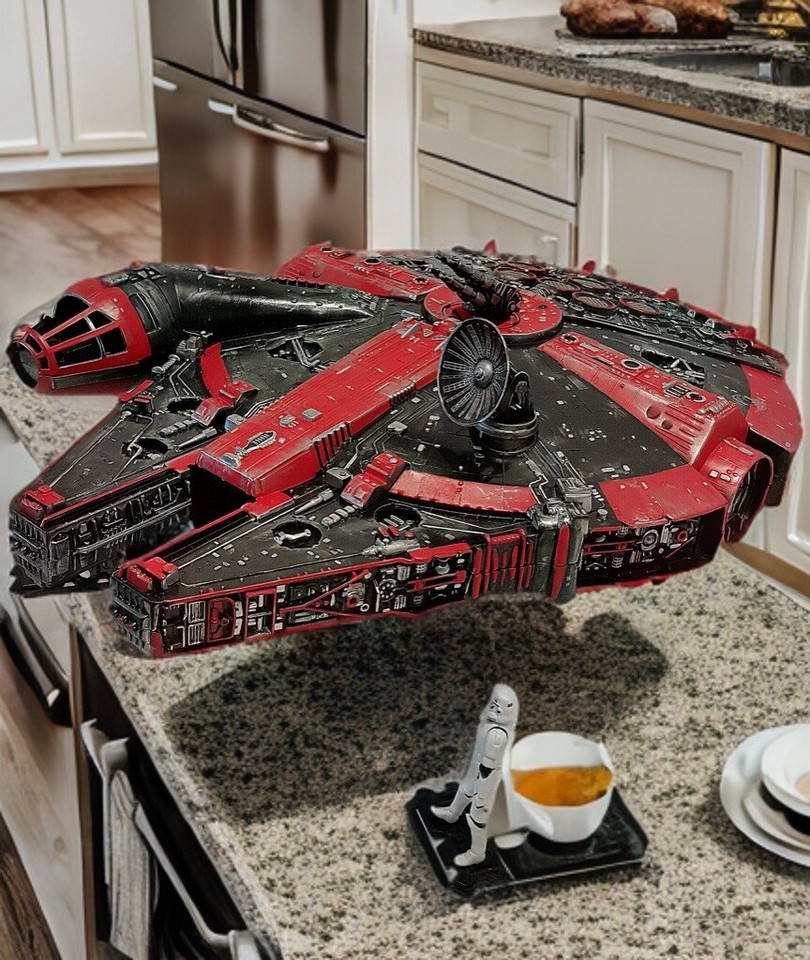 Hand-Painted Star Wars Millennium Falcon | Rebel Sith | Custom | Made ...