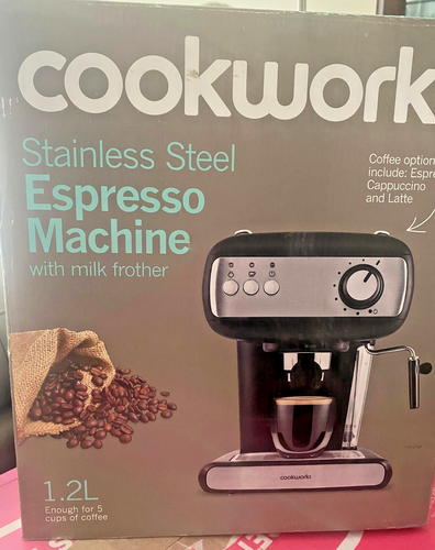 Cookworks Stainless Steel CM8500A-GS Espresso Coffee Machine | eBay UK
