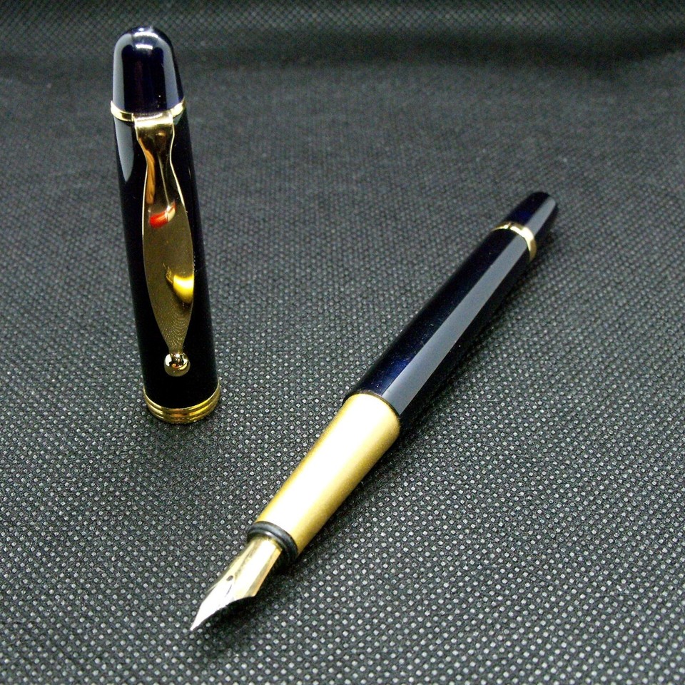 Dark Blue Wing Sung 810 Fountain Pen Smooth Gold Nib Vintage Classic ...