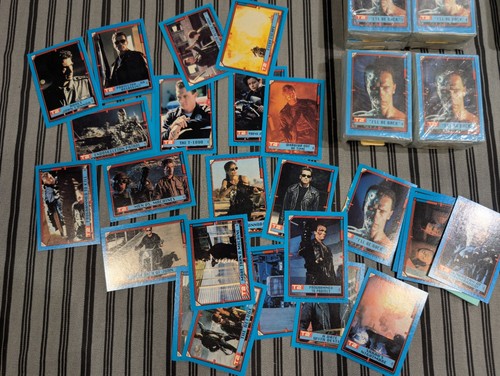Terminator 2 sticker trading card set 1991 Topps 44 card complete base ...