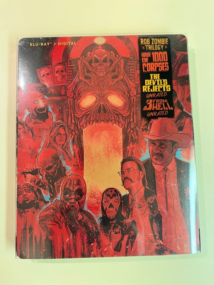 Rob Zombie Trilogy Blu-ray + Steelbook, House 1000 Corpses, Rejects ...
