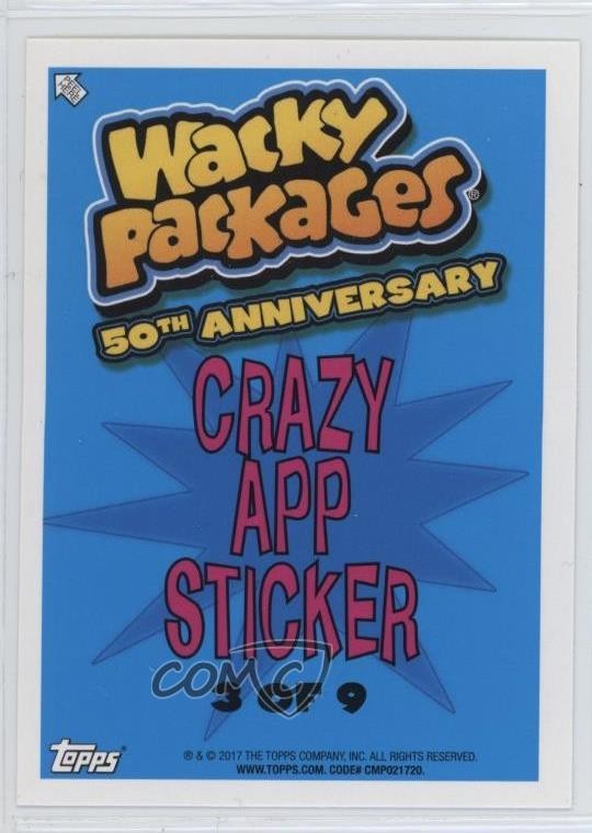2017 Topps Wacky Packages 50th Anniversary Crazy Apps Sepia Apps to ...