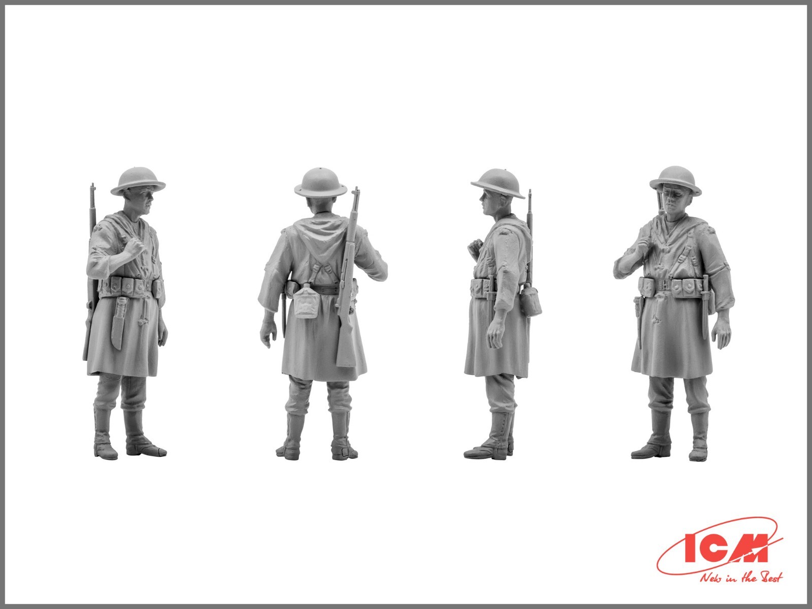 Moroccan Goumier Rifles (1943) 4 figures (Plastic model kit) 1/35 ICM ...