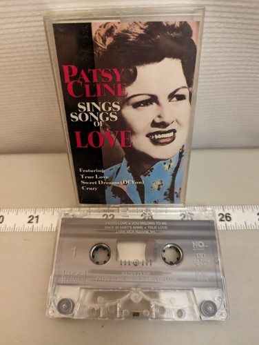 Patsy Cline Sings Songs of Love Cassette Tape Country Music Legend ...
