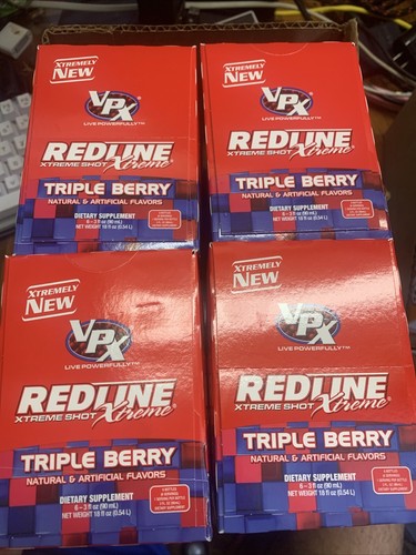 1 CASE - VPX Redline Xtreme Energy Shot TRIPLE BERRY 24 Bottles 3 Oz | eBay