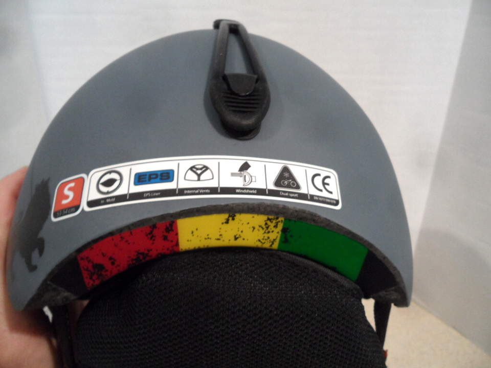 New Pro-Tec Riot Ski Snowboard Helmet S 53cm-54cm Matte Gray Rasta | eBay