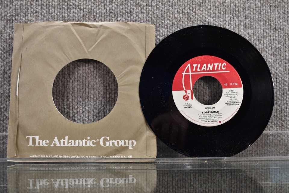 Foreigner Women Atlantic 7", Mono, Promo, SP 1979 | eBay