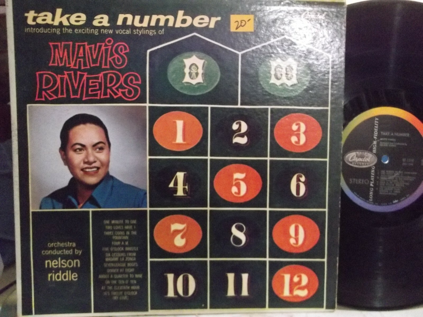 MAVIS RIVERS TAKE A NUMBER LP ON ORIGINAL FIRST PRESSING CAPITOL ...