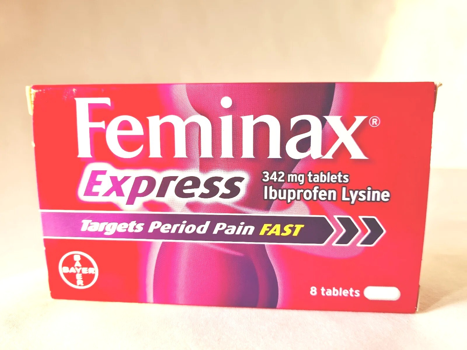 Feminax Express Ibuprofen Lysine 342mg Targets Period Pain Fast 8 ...