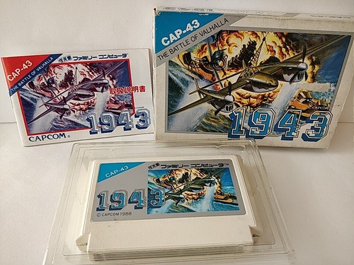 1943 Capcom Nintendo Famicom FC NES Cartridge,Manual Boxed set tested ...