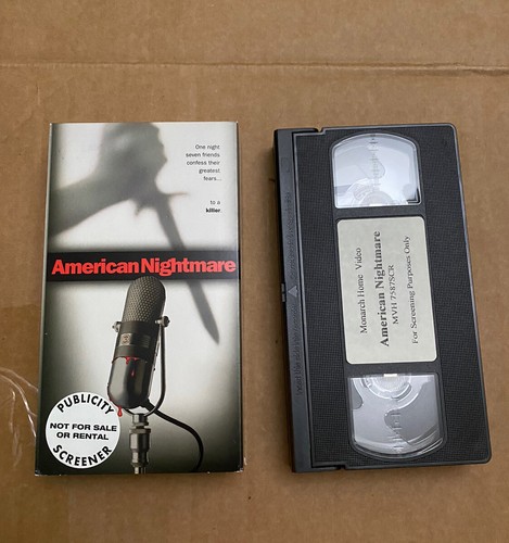 American Nightmare VHS RARE Monarch Video Horror 2000 Screener Copy Not ...